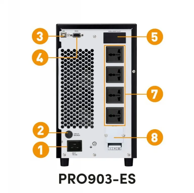 Prolink Ups PRO903ES 3KVA 2700W Single phase Online Double Conversion ...